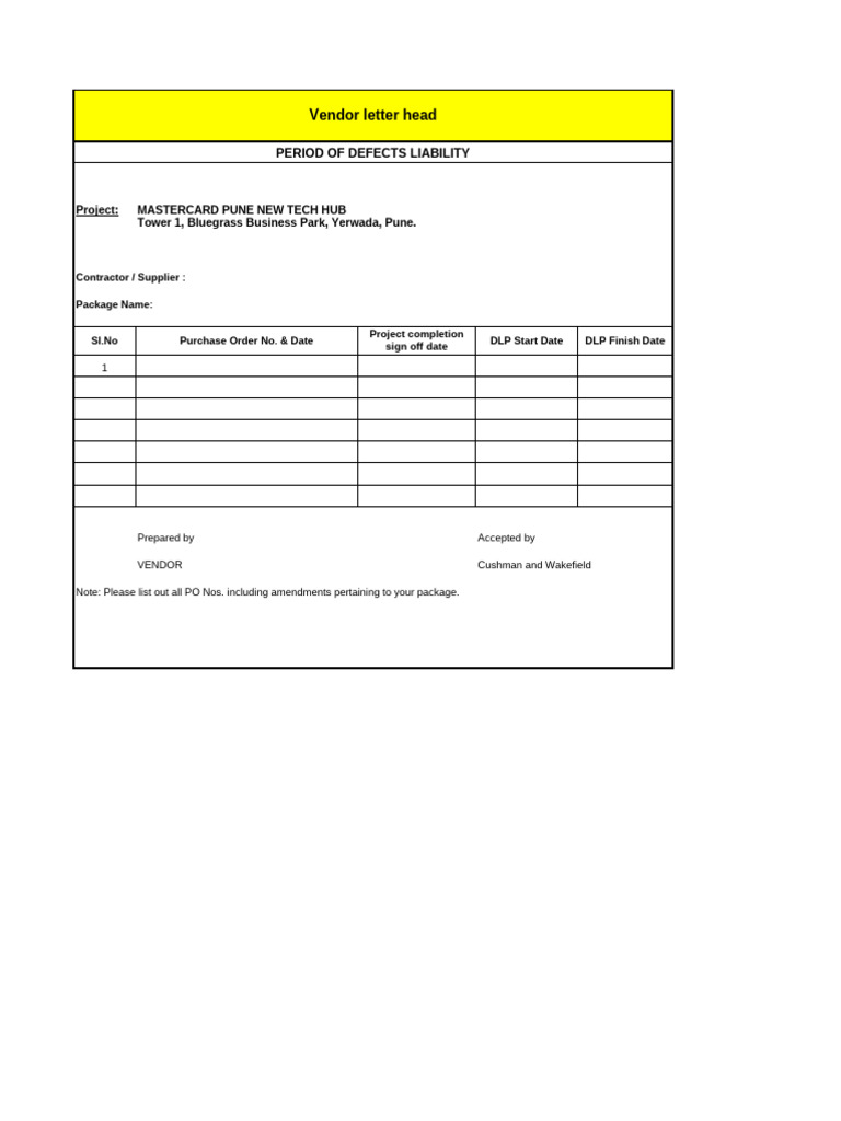 Defects Liability Period | PDF