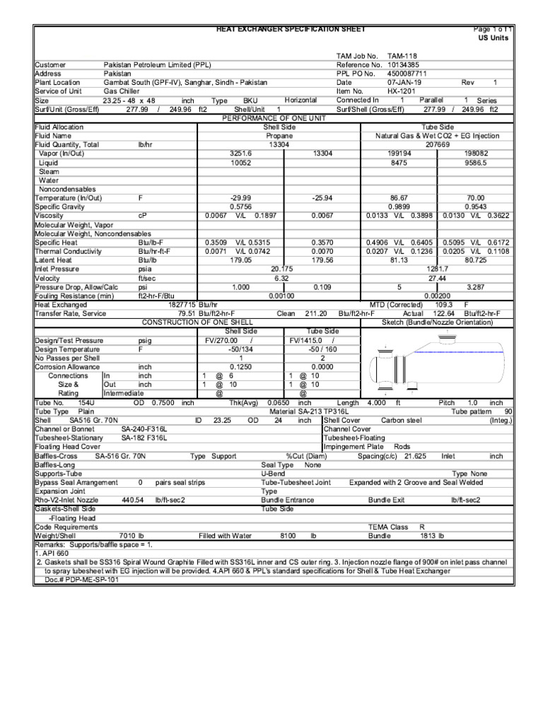 EX-9001 Chiller Data Sheet | PDF