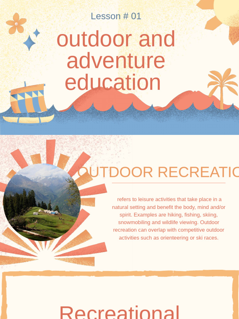 Outdoor and Adventure Education | PDF