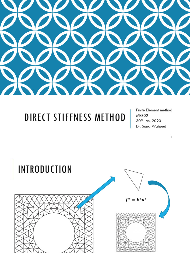 MSME - FEM - Lec 2 - Direct Stiffness Method | PDF | Finite Element ...