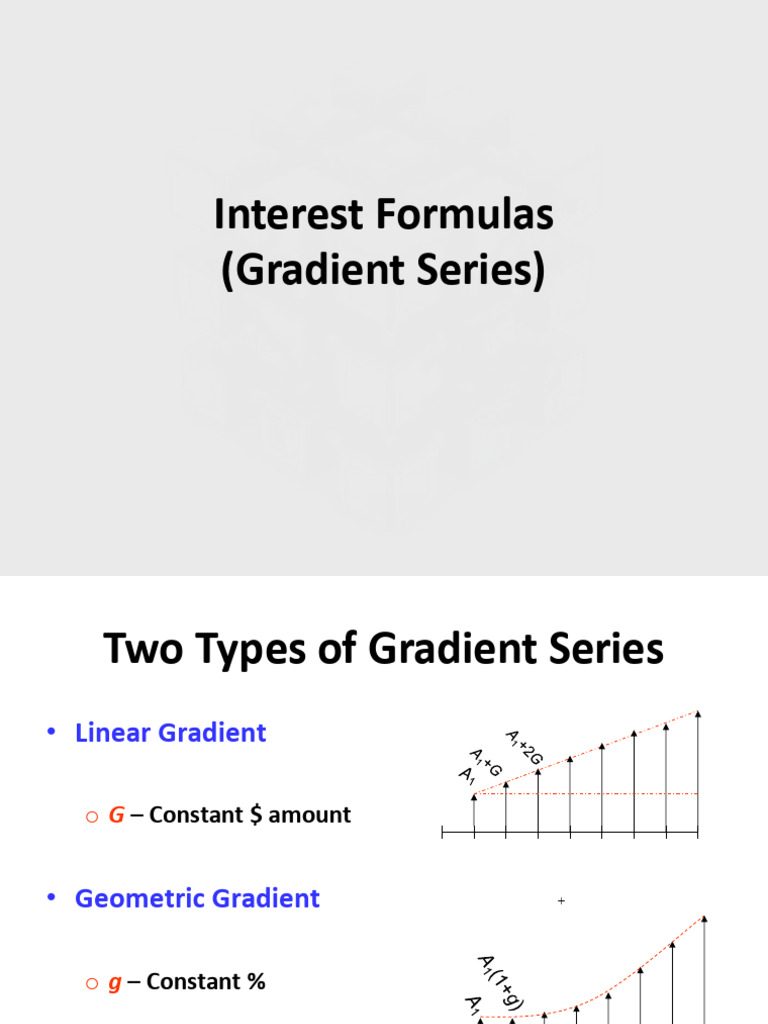 Gradient Series in Engineering Economics | PDF | Cost Of Living | Interest