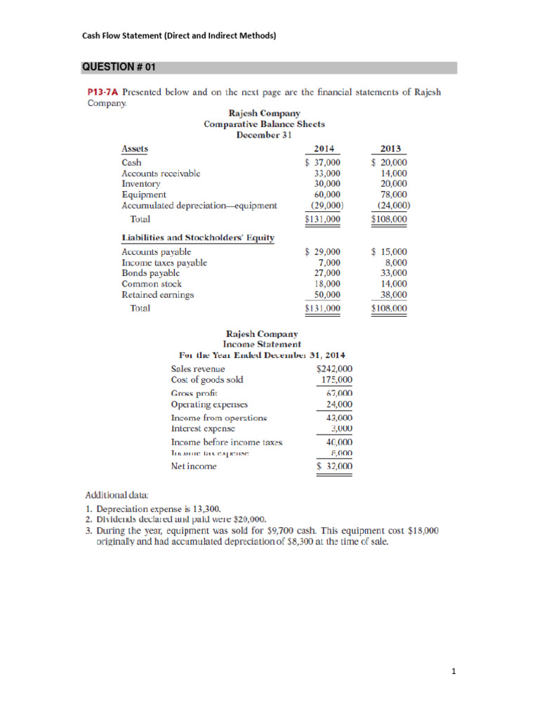 Additional Cash Flow Exercises | PDF