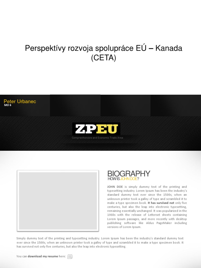 Perspectives on the Development of EU-Canada Cooperation (CETA) | PDF | Writing | Printing