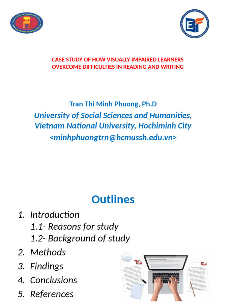 Case Study of How Visually Impaired Learners Overcome Difficulties in ...