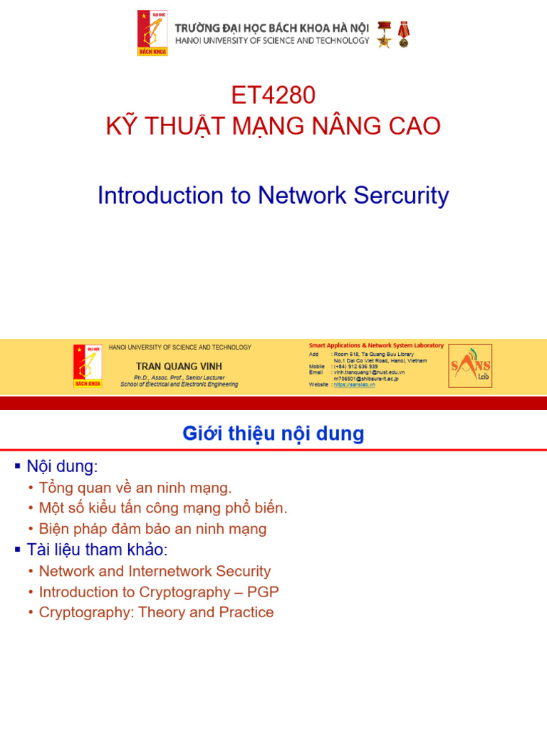 ET4280 aCN-02 Introduction To Network Security | PDF