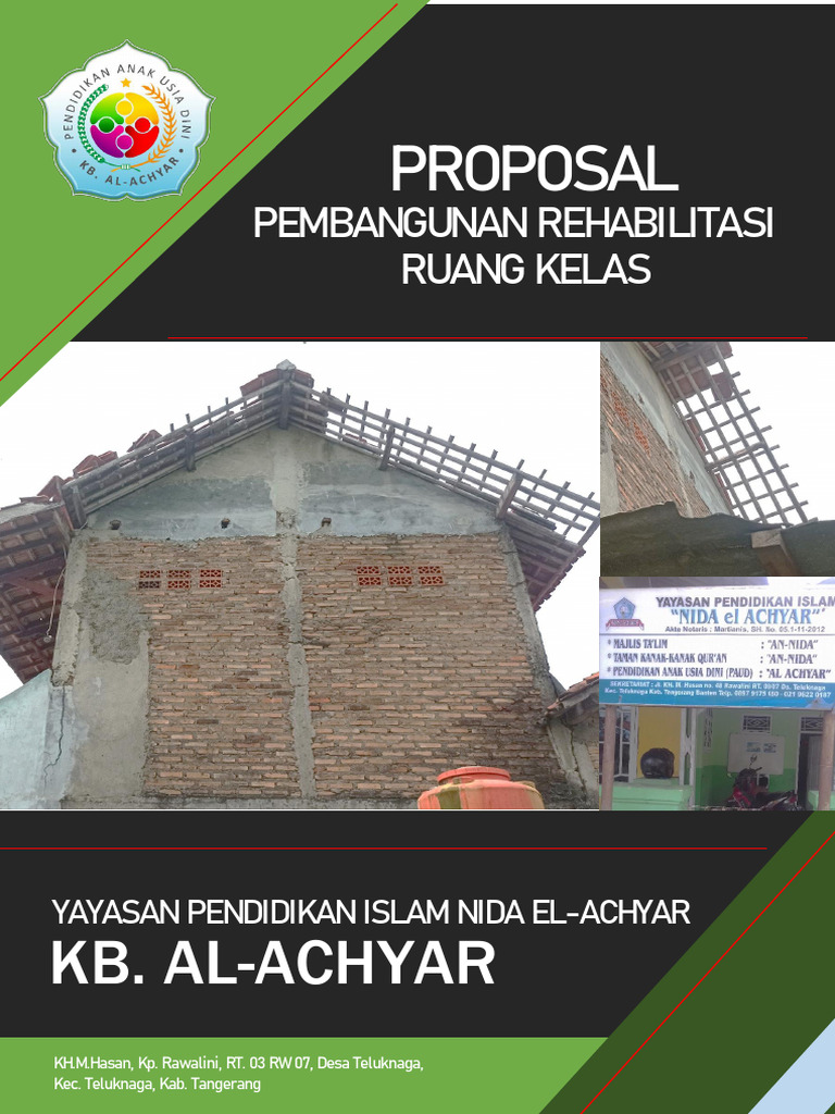 Proposal Rehabilitasi Ruang Kelas KB. AL-ACHYAR | PDF