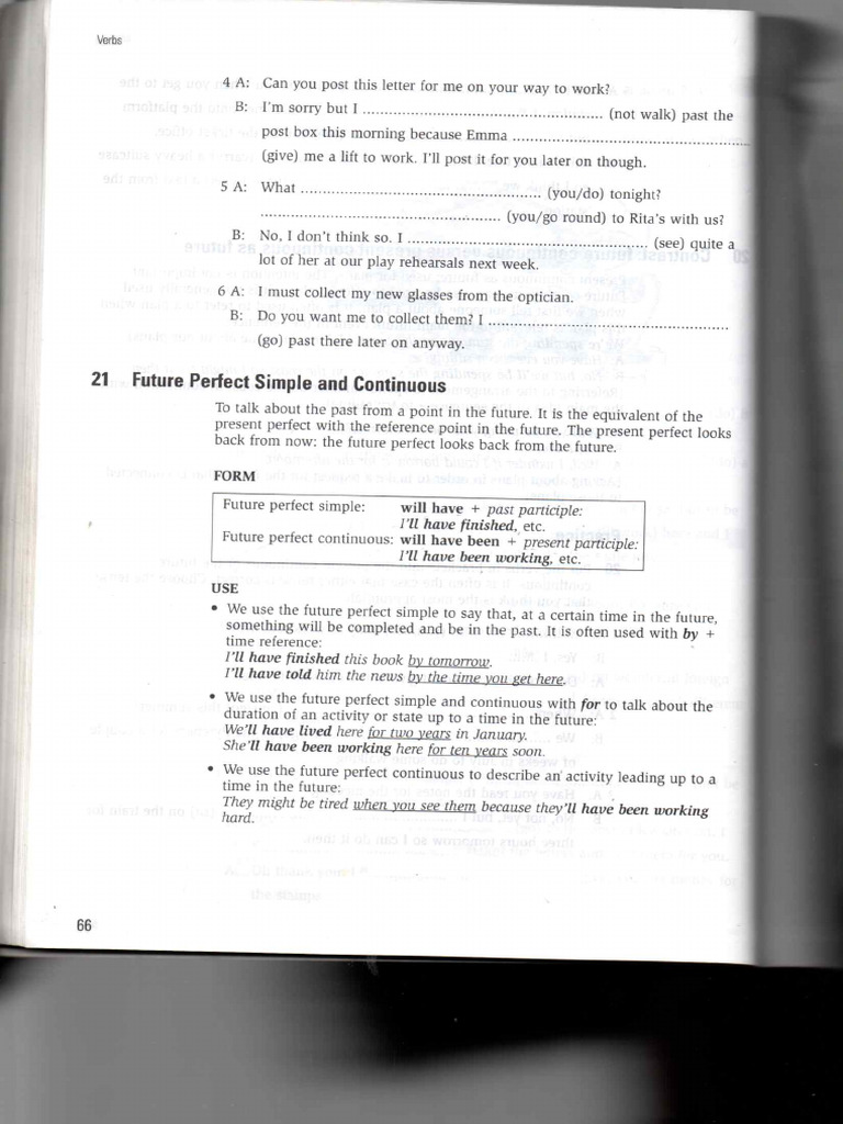 Future Perfect Simple and Continuous | PDF