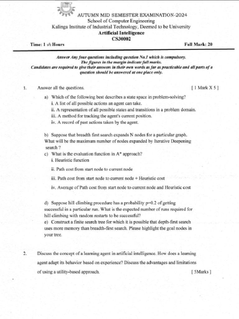 2024_AI_Midsem | PDF