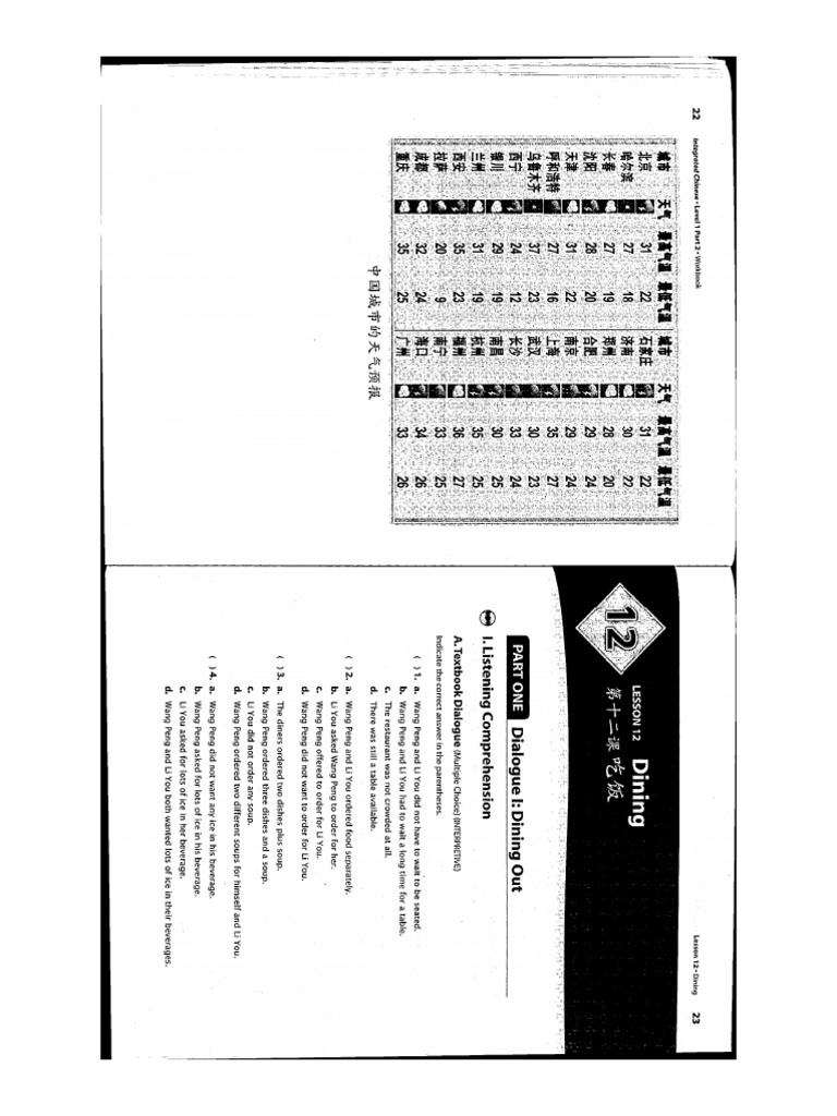 Integrated Chinese - Level 1, Part 2 Zhong Wen Ting Shuo Du Xie P1 ...