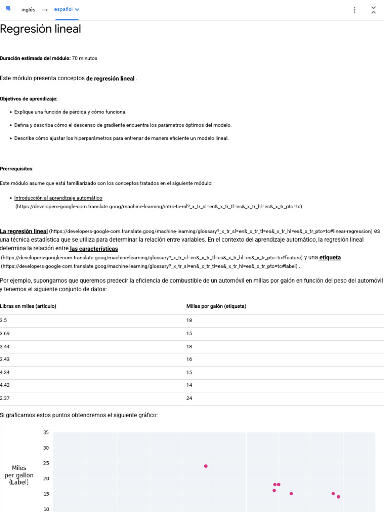 Regresión Lineal _ Aprendizaje Automático _ Google Para Desarrolladores ...