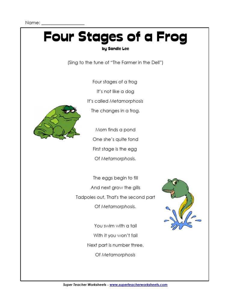 Metamorphosis Frog Song | PDF