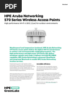 HPE Aruba AP-505 Datasheet Overview | PDF | Wi Fi | Computer Network