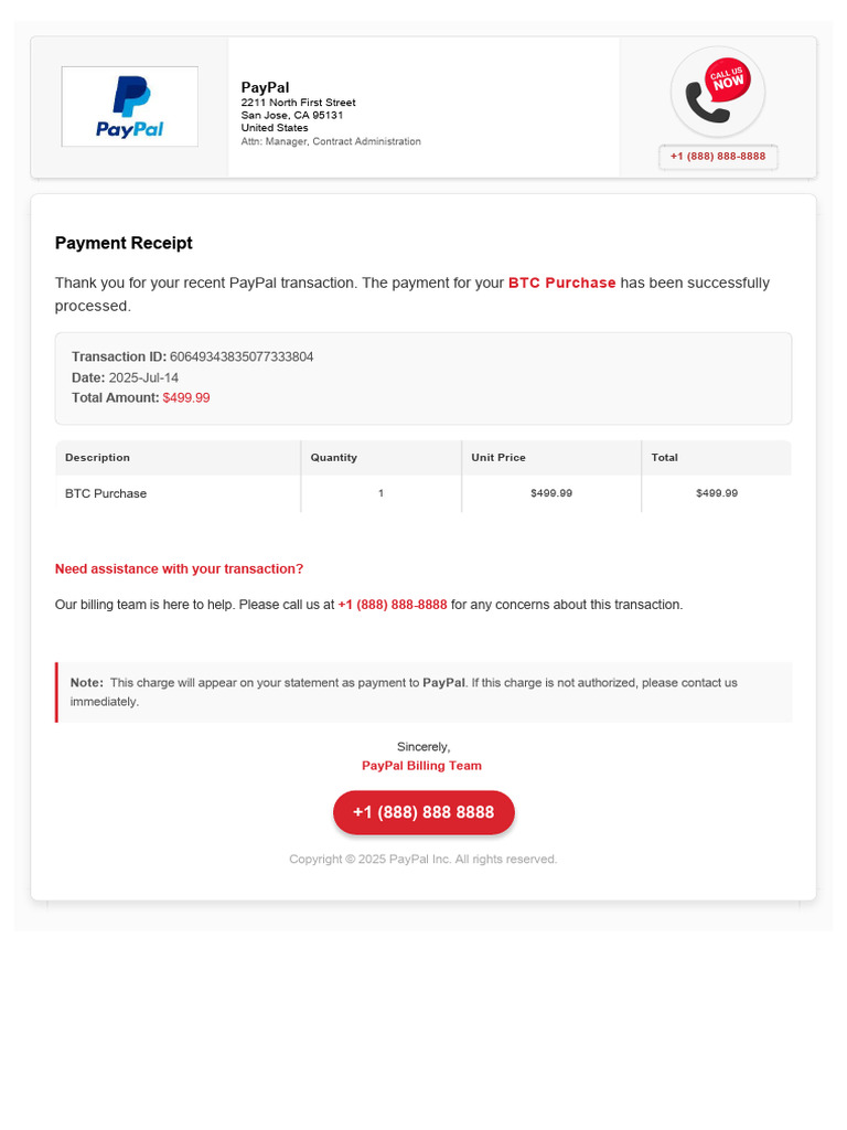 Payment Receipt: Thank You For Your Recent Paypal Transaction. The ...