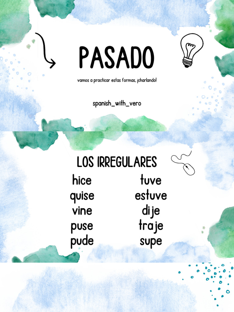 Pasado Irreg Preguntas Oral | PDF