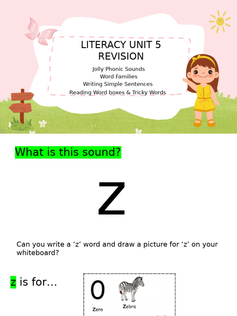 Literacy Unit 5: Phonics & Sentence Writing | PDF | Written ...