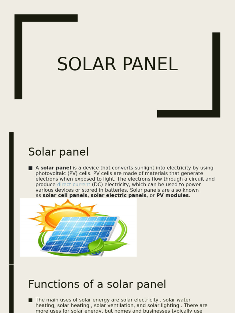 Solar Panel | PDF