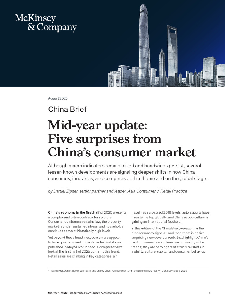 China Consumer Market: Mid-Year Surprises | PDF | China | World Politics