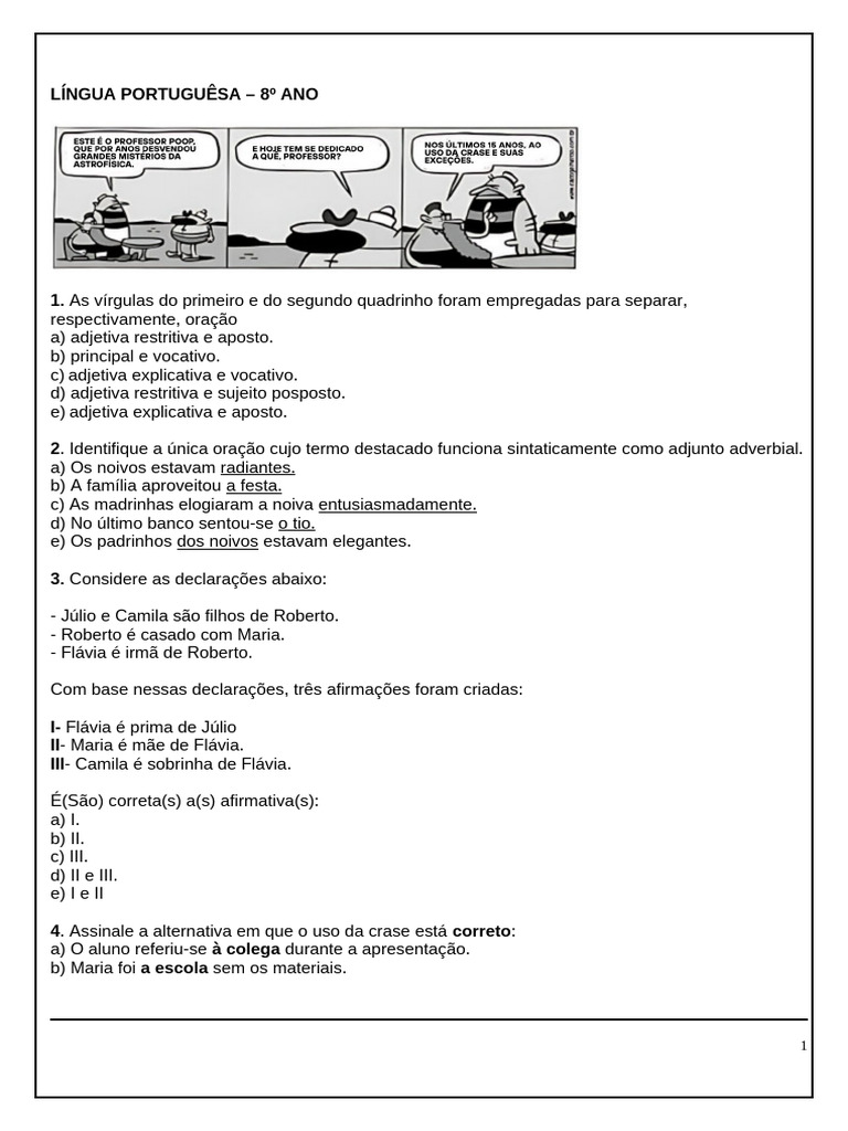 Uso de Vírgulas e Apostos em Português | PDF