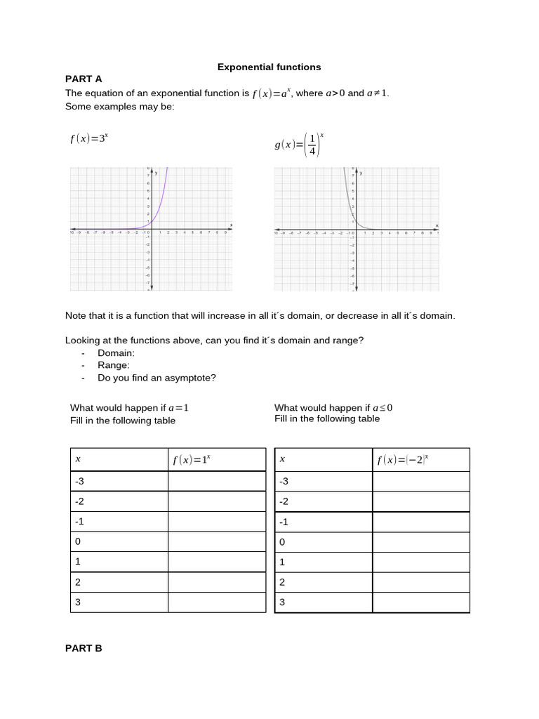 Exponential Functions 2025 | PDF | Function (Mathematics) | Exponential Function