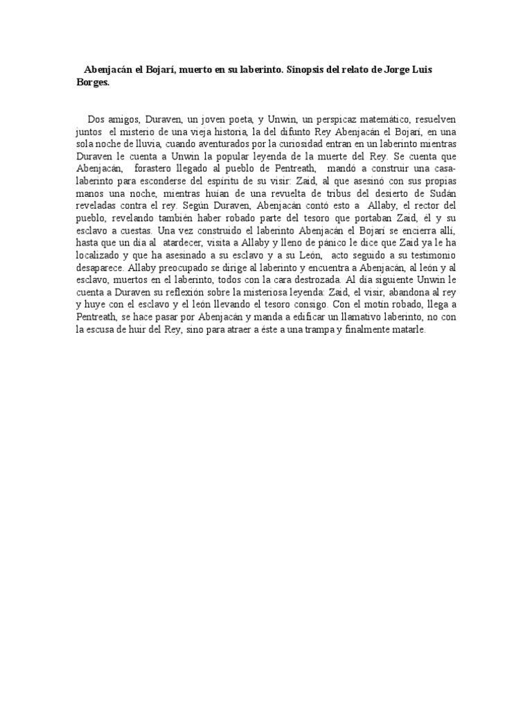 Abenjacán el Bojarí: Muerte en el Laberinto | PDF | Clásicos | Historia