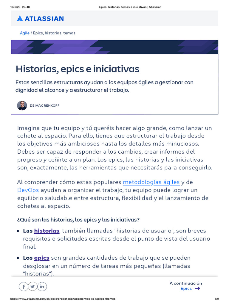 5A.2Epics, Historias, Temas e Iniciativas - Atlassian | PDF | Software | Aplicación movil