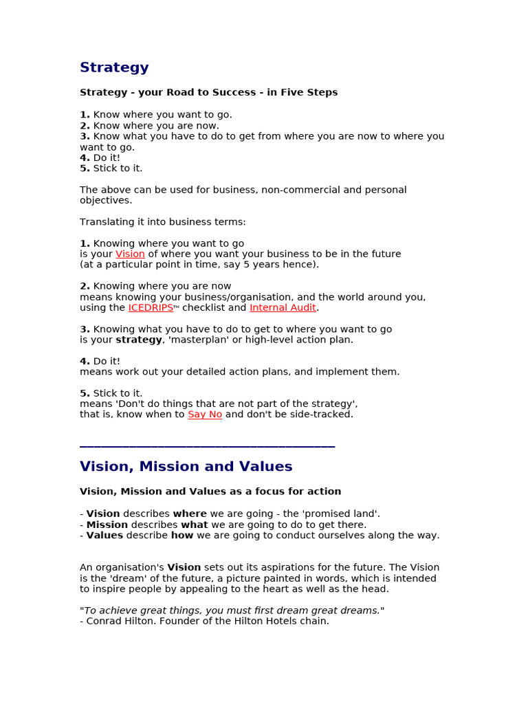 Primefact Checklist for Business Strategy | PDF | Swot Analysis | Business