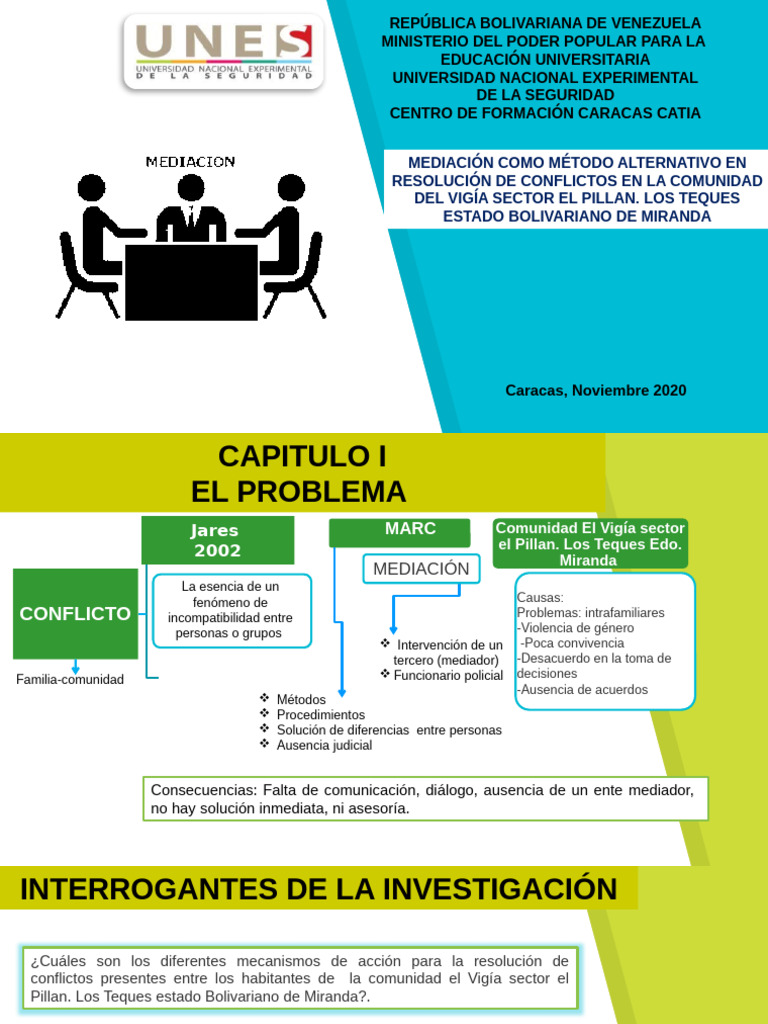 Presentacion Resolucion de Conflicto | PDF | Mediación | Policía