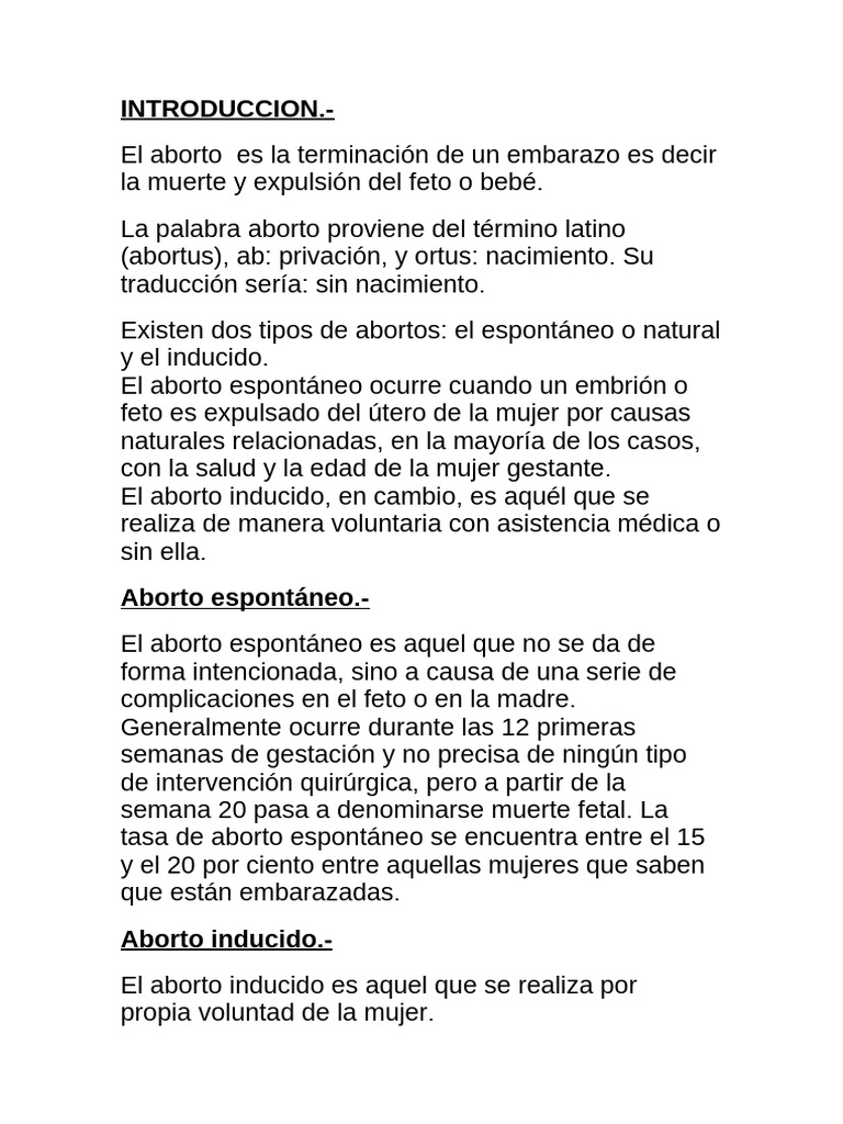 Tipos de Aborto y su Legalidad en Bolivia | PDF | Aborto | El embarazo