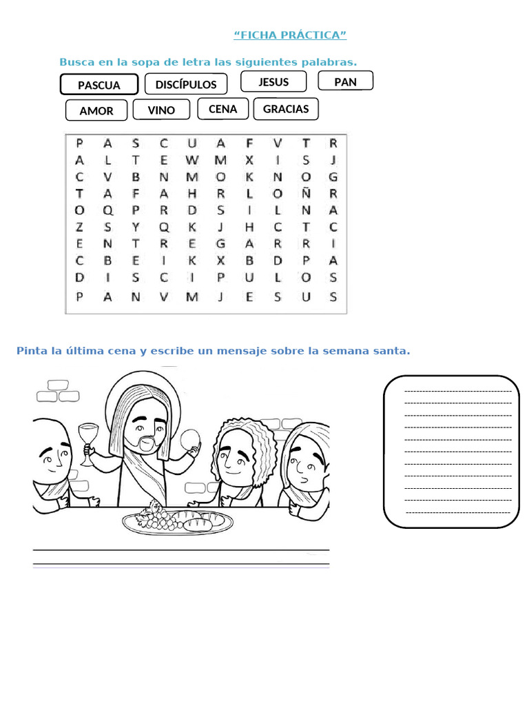 FICHA PRÁCTICA Religion | PDF