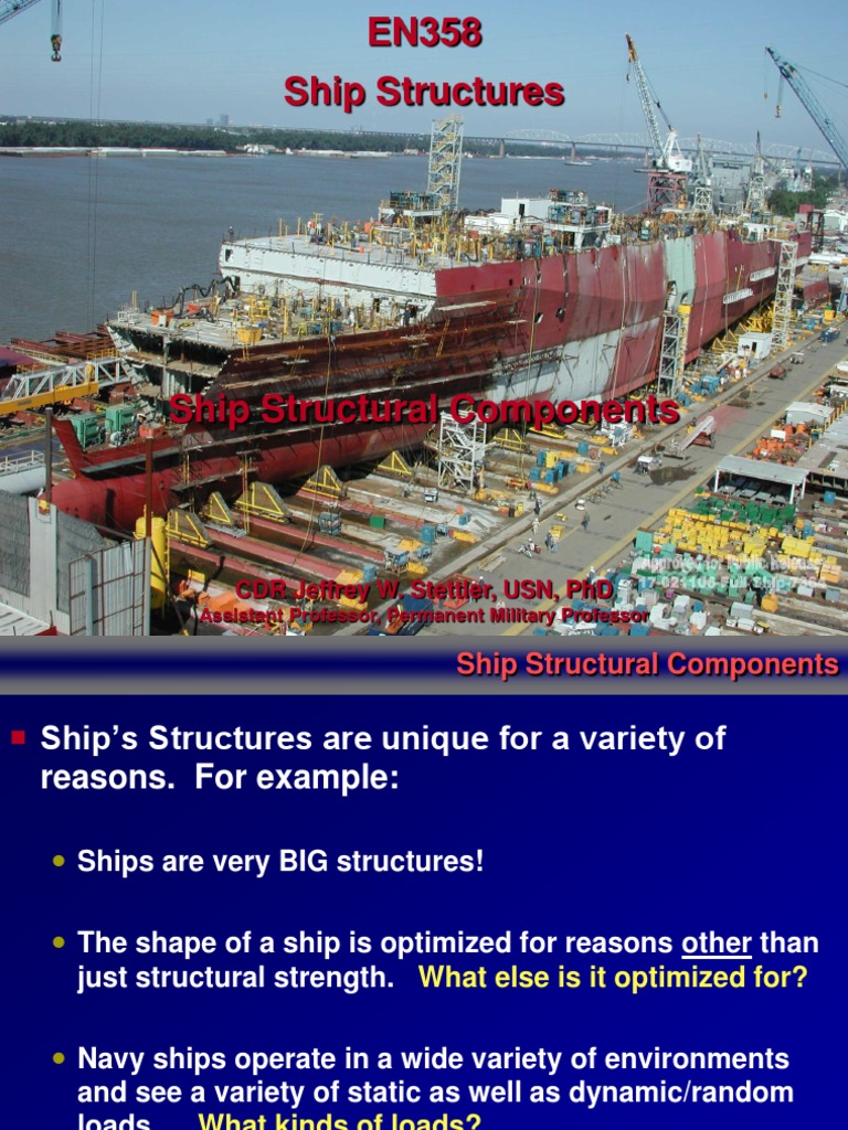 Ship Structural Components | PDF | Framing (Construction) | Bending