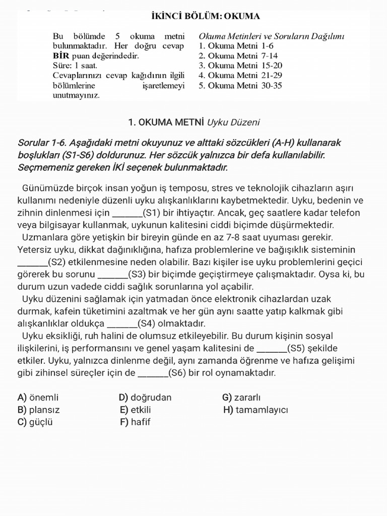 Okuma 1 | PDF