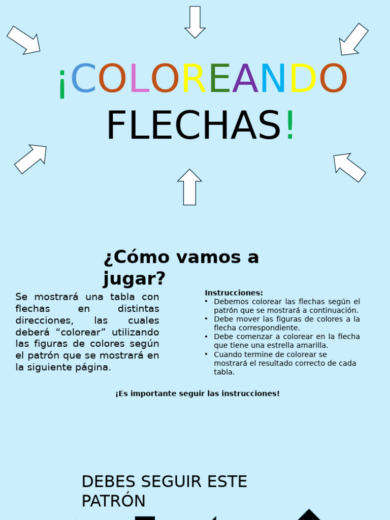 Colorear Flechas | PDF