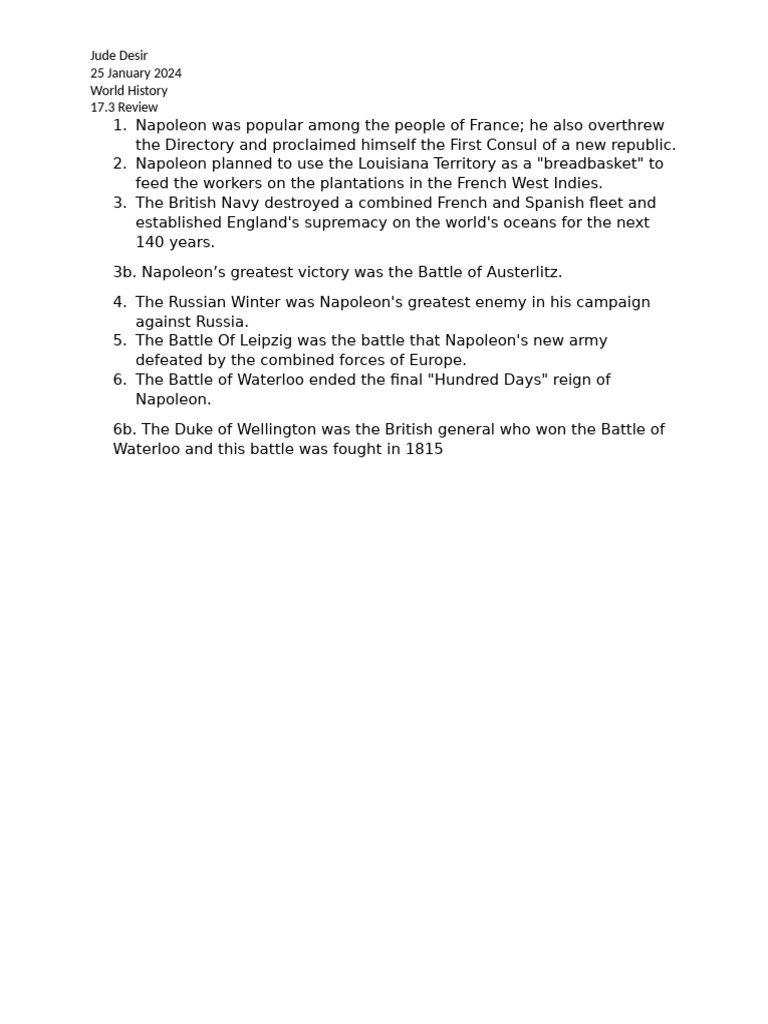 17.3 Section Review (World History) | PDF