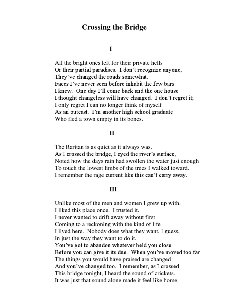 Crossing The Bridge | PDF