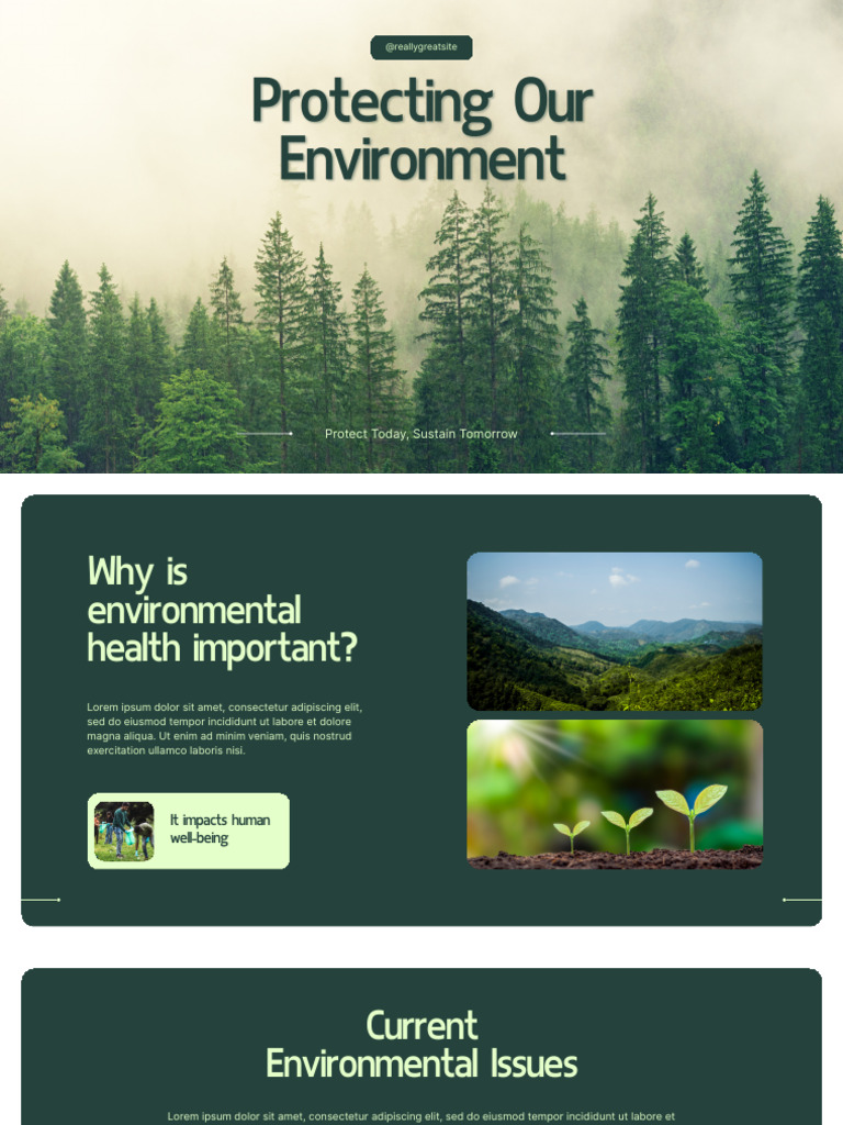 Green Nature Forest Environment Presentation | PDF | Earth Sciences ...
