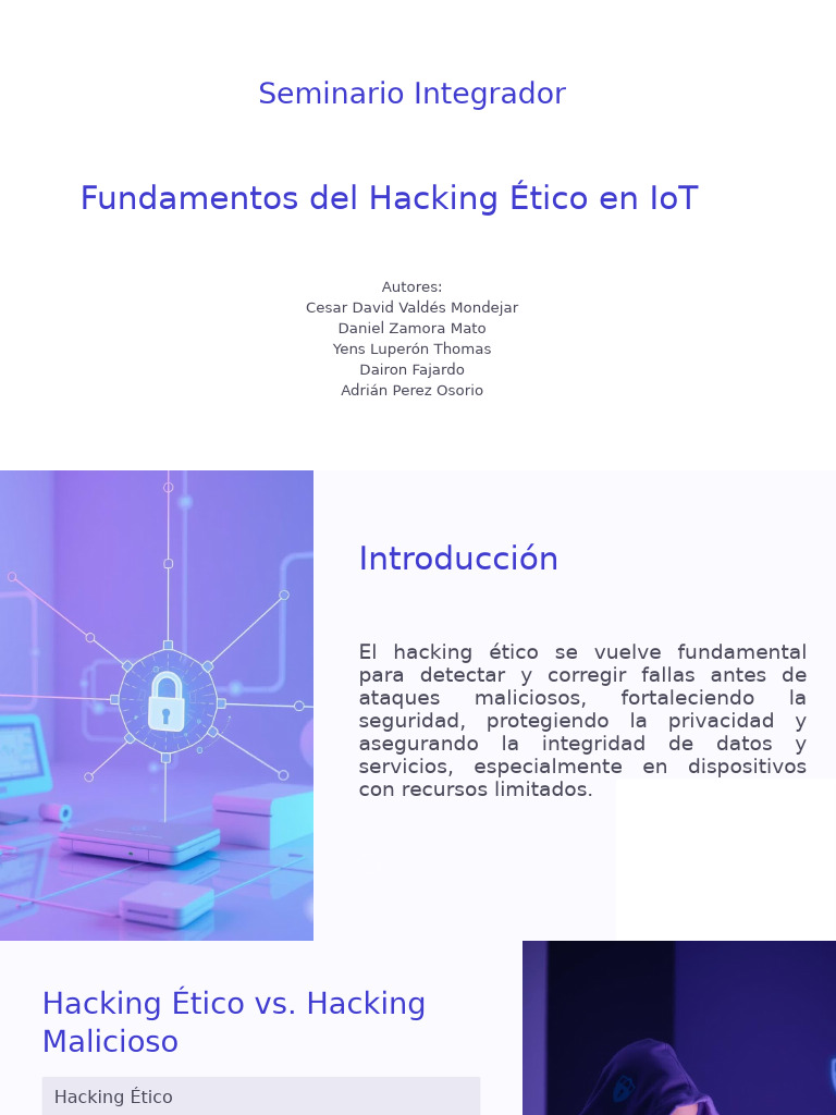 Fundamentos Del Hacking Etico en Iotasignatura Hacking Etico | PDF | La seguridad informática ...