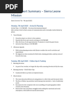 Mission Report Template Guide | PDF
