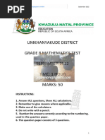 Grade 8 Mathematics Term 3 | PDF | Mathematics