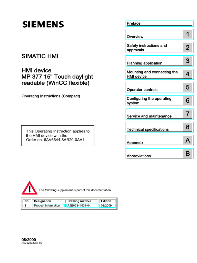 Hmi Touch Daylight | PDF | Electromagnetic Compatibility ...