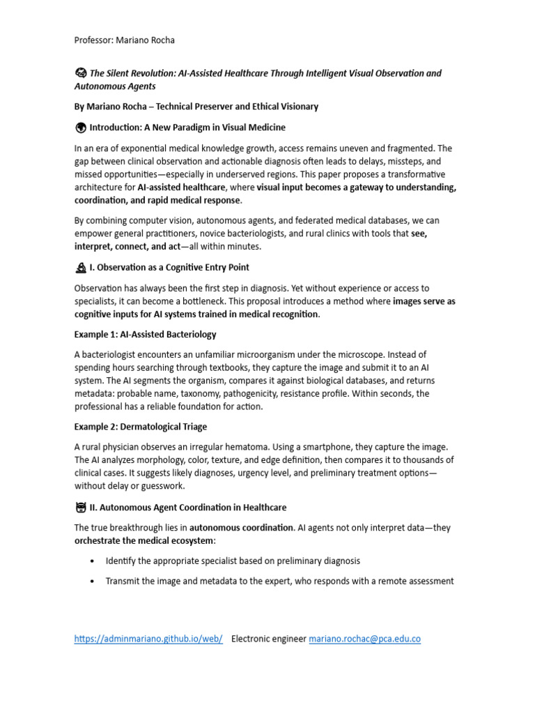 The Silent Revolution: AI-Assisted Healthcare Through Intelligent ...