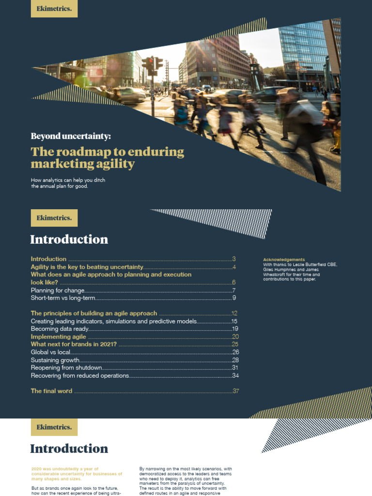 Beyond Uncertainty The Roadmap To Enduring Marketing Agility | PDF ...