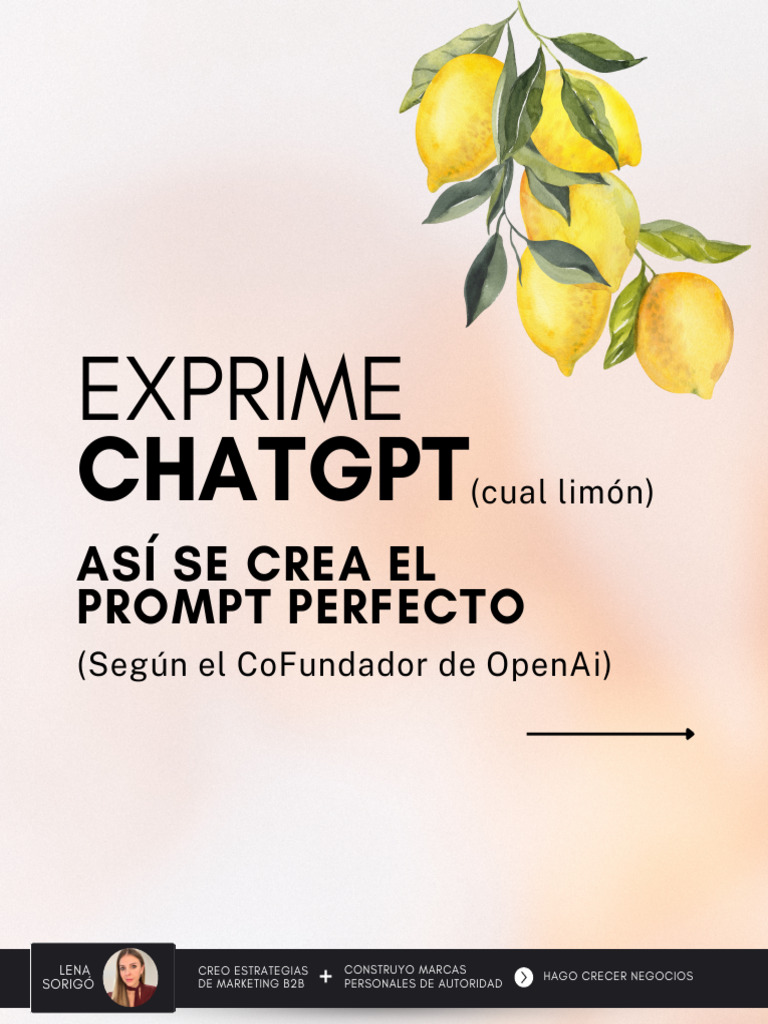 Cómo crear el prompt perfecto | PDF | Marketing | Comunicación humana