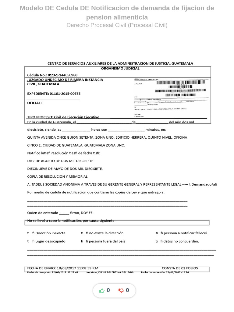 modelo-de-cedula-de-notificacion-de-demanda-de-fijacion-de-pension ...