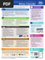 2025 Waste Calendar Accessible | PDF | Waste | Waste Management