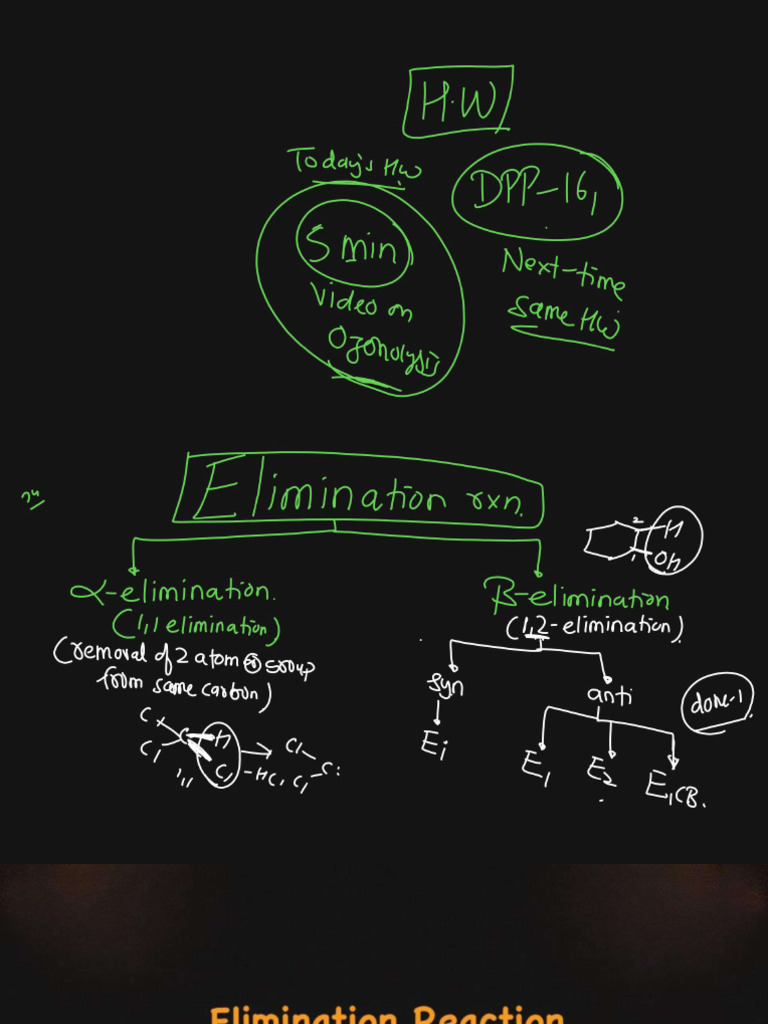 Alkyl Halide and Aryl Halide - L-12 (Class Notes) - Elimination ...