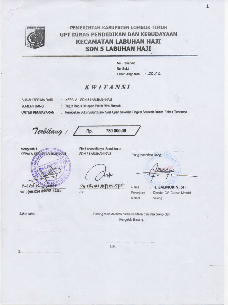 SPJ Bos Pembelian Buku | PDF