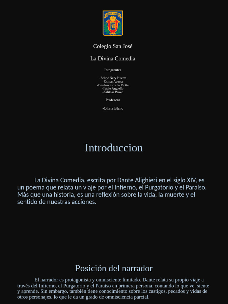 Divina Comedia | PDF | Infierno (Dante) | Divina Comedia