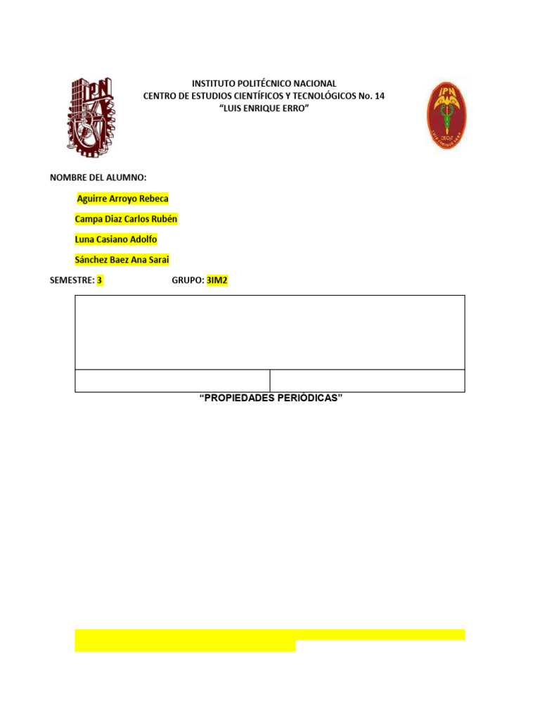 Pract 7 | PDF | Tabla periódica | Química
