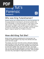 King Tut CT Scan Project | PDF | Tutankhamun | Mummy