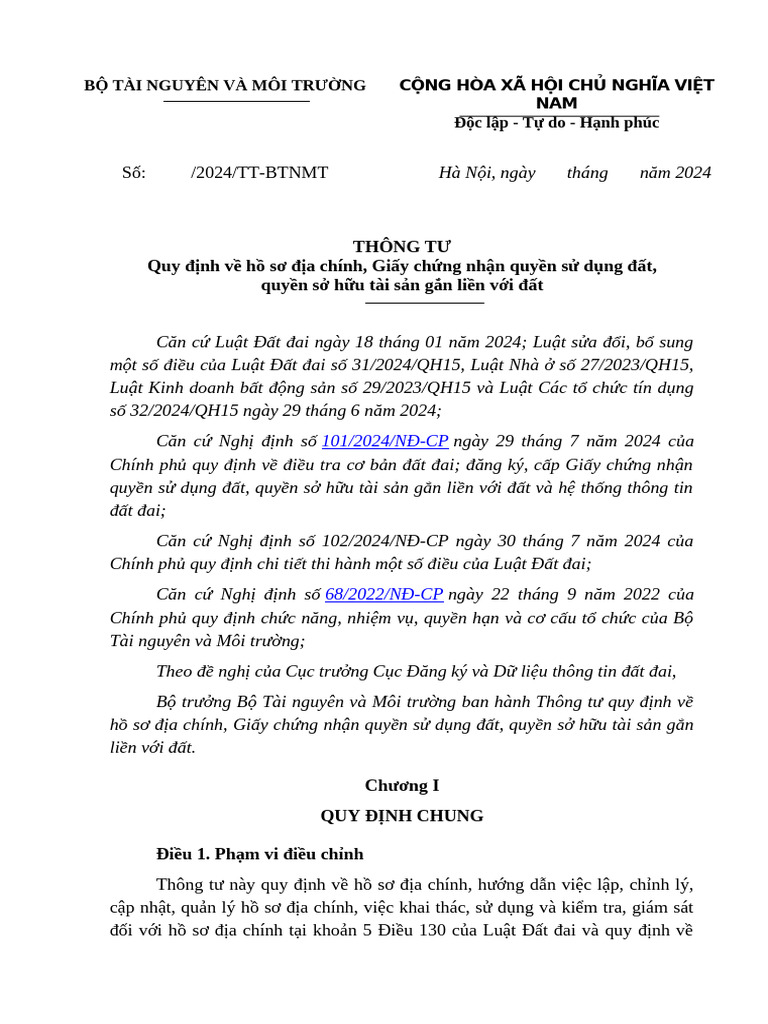 2b.thông Tư - HSĐC, GCN - Bản Trình (Ghi Só Vào Sổ) | PDF